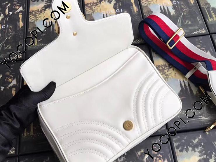 【498100 DTDPT 9022】 GUCCI グッチ GGマーモント バッグ コピー GGマーモント マトラッセ ハンドバッグ グッチ ...