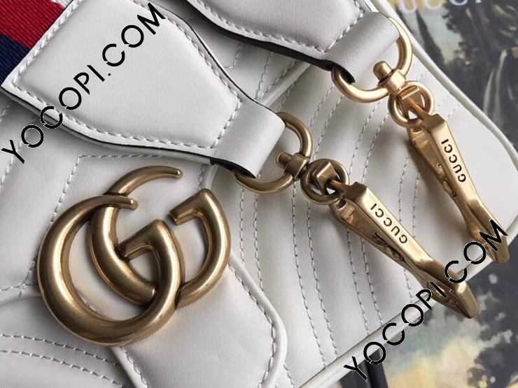 【498100 DTDPT 9022】 GUCCI グッチ GGマーモント バッグ コピー GGマーモント マトラッセ ハンドバッグ グッチ ...