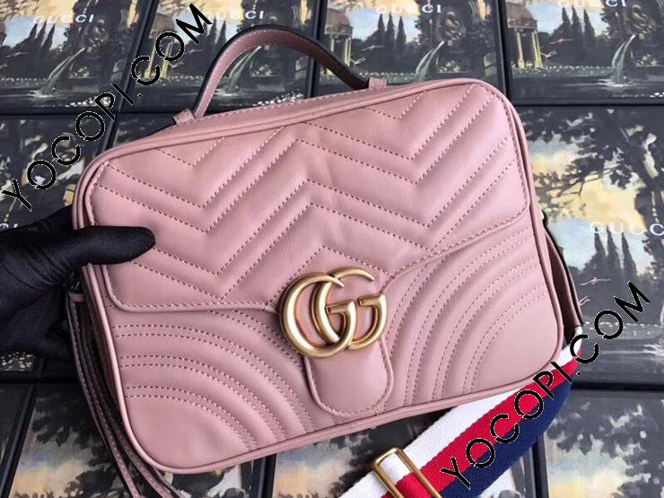 【498100 DTDPT 5909】 GUCCI グッチ GGマーモント バッグ スーパーコピー GGマーモント マトラッセ ハンドバッグ ...