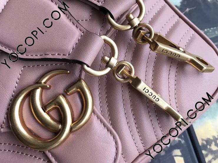 【498100 DTDPT 5909】 GUCCI グッチ GGマーモント バッグ スーパーコピー GGマーモント マトラッセ ハンドバッグ ...