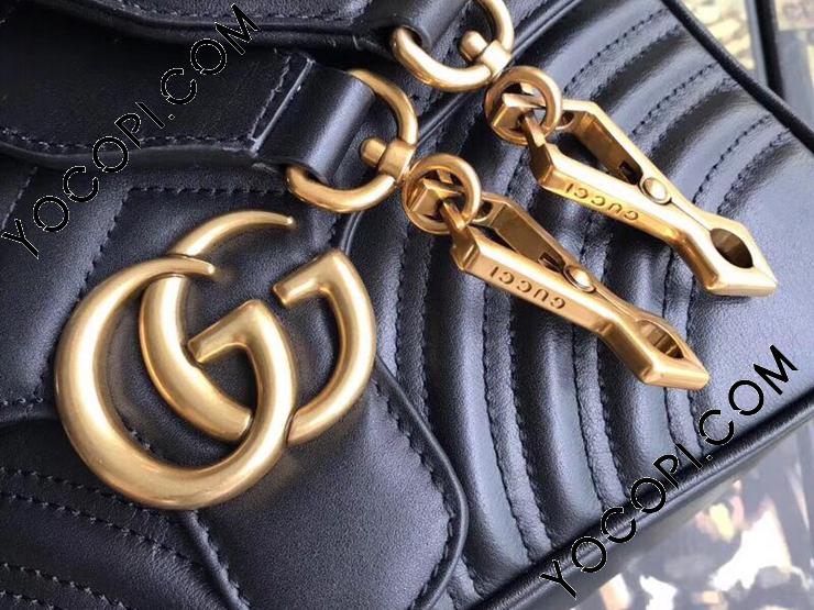 【498100 DTDPT 8975】 GUCCI グッチ GGマーモント バッグ コピー GGマーモント マトラッセ ハンドバッグ グッチ ...