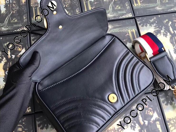 【498100 DTDPT 8975】 GUCCI グッチ GGマーモント バッグ コピー GGマーモント マトラッセ ハンドバッグ グッチ ...