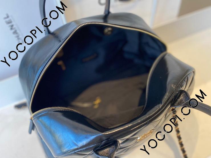 【AS2223-1】 CHANEL シャネル バッグ スーパーコピー 21新作 カーフスキン ボーリング バッグ ハンドバッグ ショルダー ...