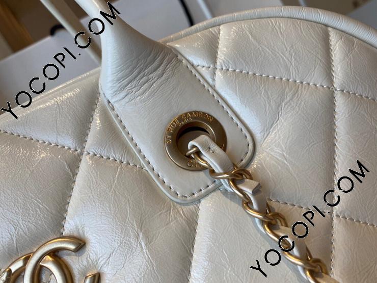 【AS2223-3】 CHANEL シャネル バッグ スーパーコピー 21新作 カーフスキン ボーリング バッグ ハンドバッグ ショルダー ...