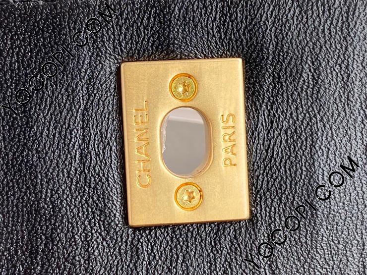 【AS2477 B05514 94305】 CHANEL シャネル バッグ スーパーコピー 21新作 クランプル ラムスキン トップハンドル ...