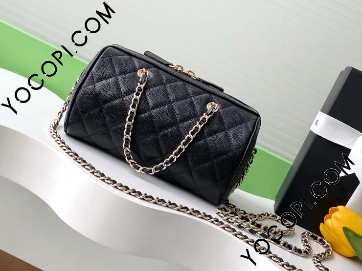 【AP4474 B10583 C3906】 CHANEL シャネル バッグ コピー 25春夏 ミニボストンバッグ グレインドカーフレザー ...